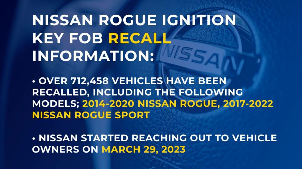 Nissan Rogue Ignition Key Fob Recall Overview (2025 Update) | Lemon Law ...
