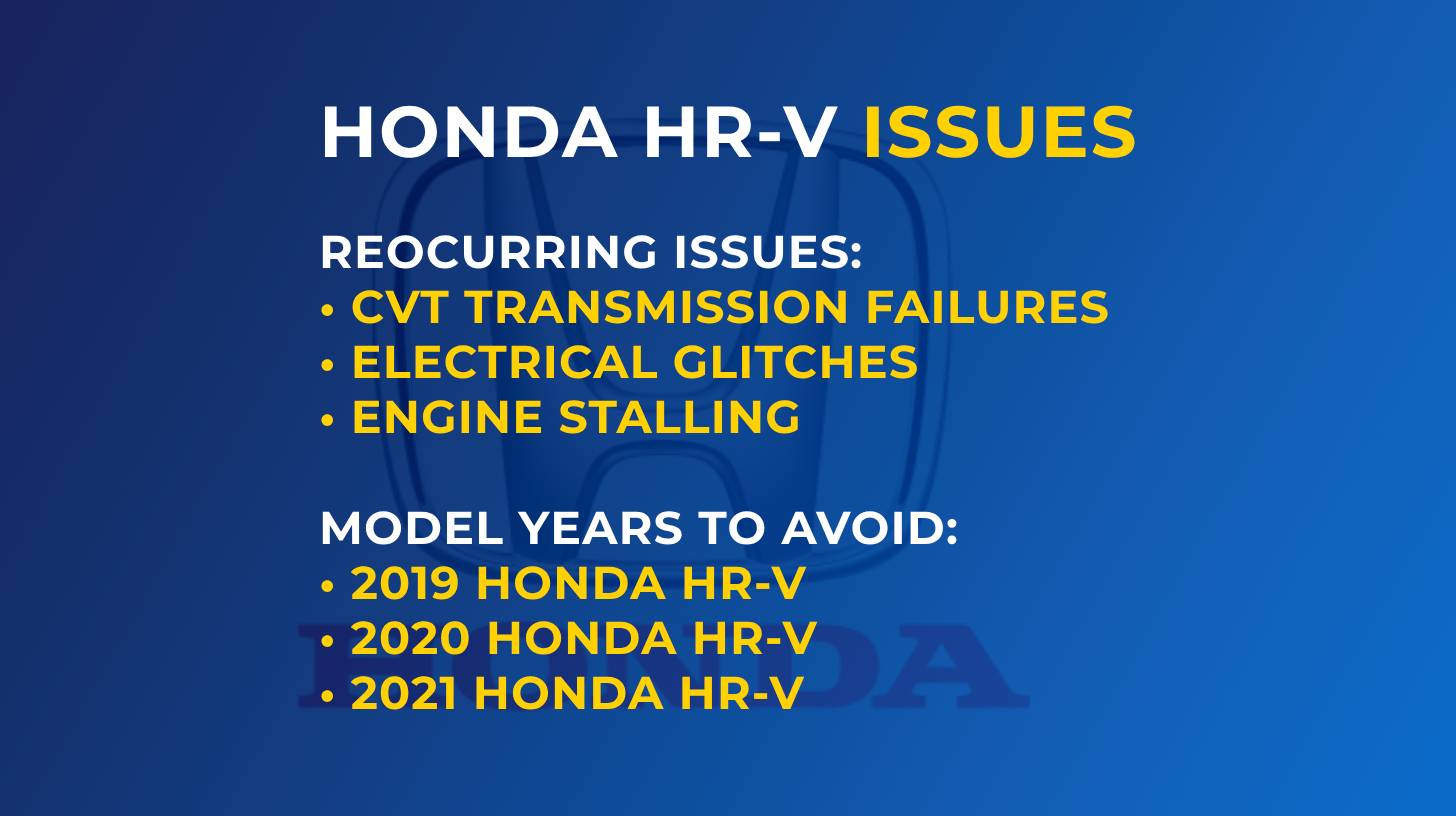 Honda HR-V Problems: Defects, Recalls & Safety Concerns [2025] | Lemon ...